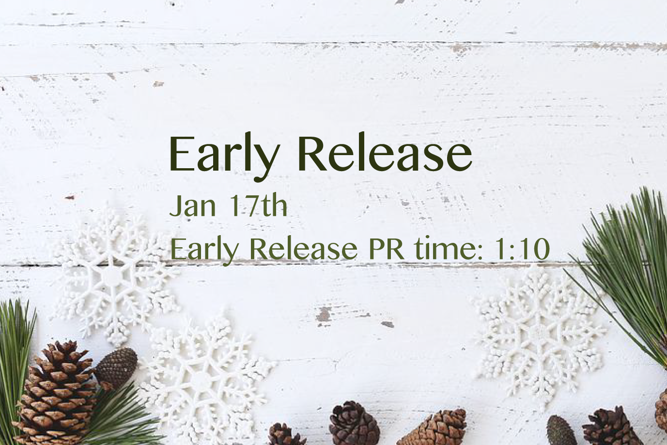 Today | Early Release | PLEASANT RIDGE PTA